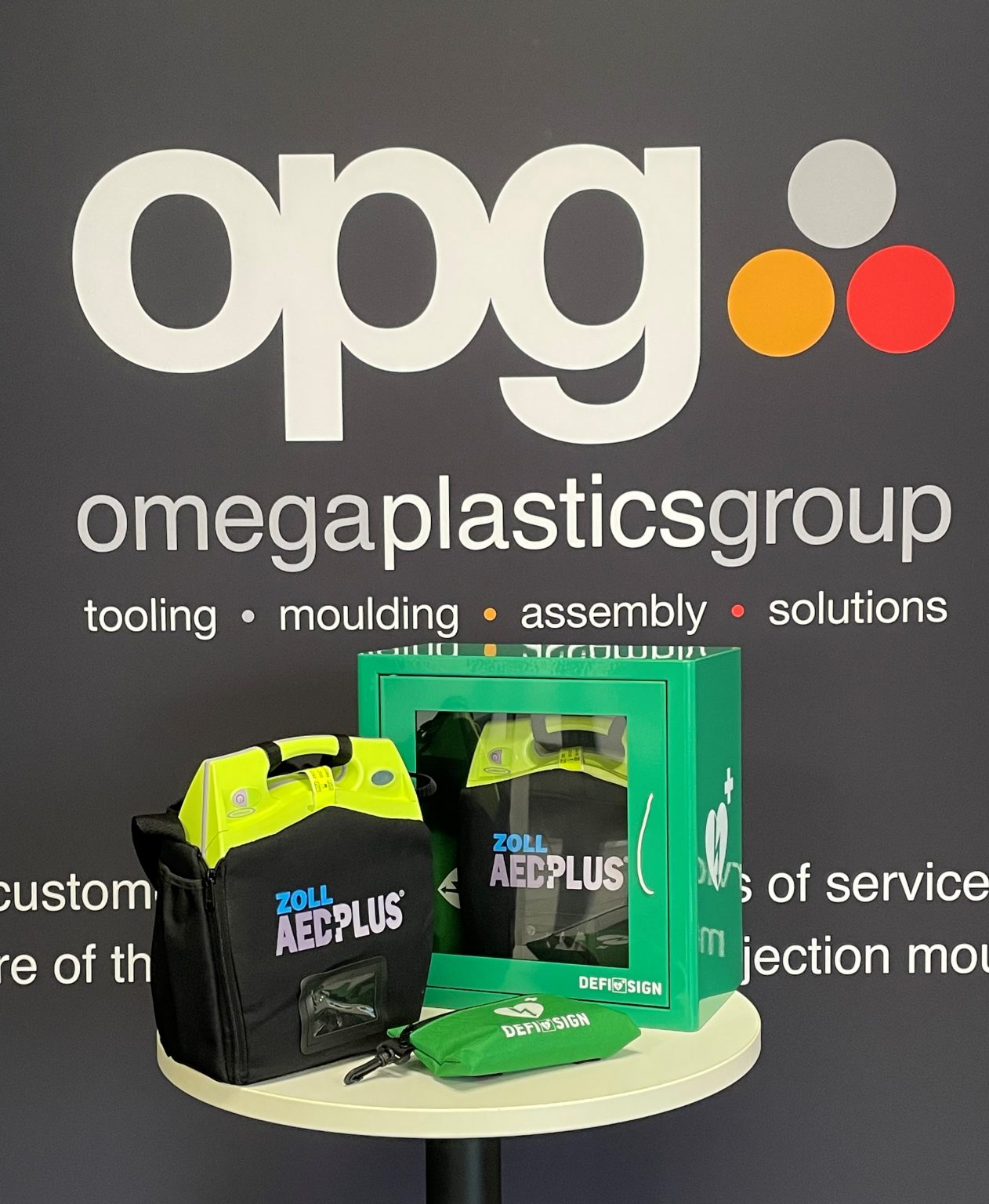 OPG Installs Defibrillators Across Both Sites - Omega Plastics Group